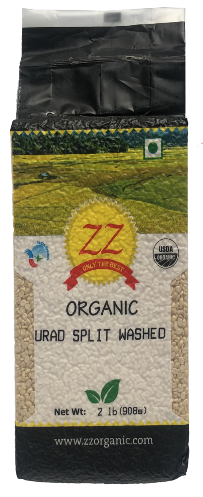 Organic Urad (Maa) Dal (Black Lentils)- Split Washed – ZZ Organic